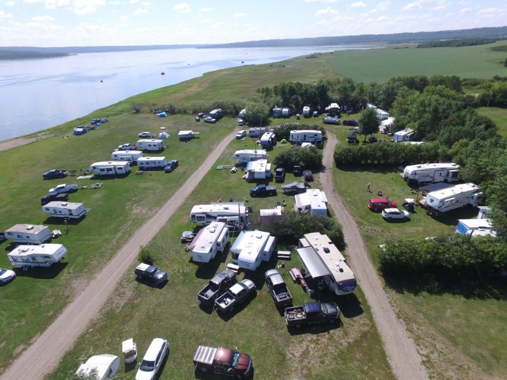 Pyott S West Campground On Lake Of The Prairies Trailer Parks Canada